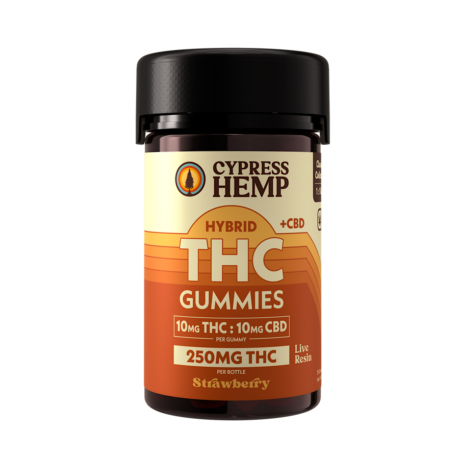 Cypress Hemp Dee9 1:1 THC:CBD Gummies 200mg - Kultivate Wellness