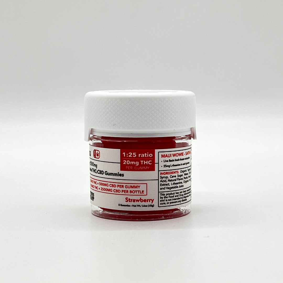 Cypress Hemp VA Legal 25:1 500mg:20mg CBD:THC Maui Wowie Strawberry Sa