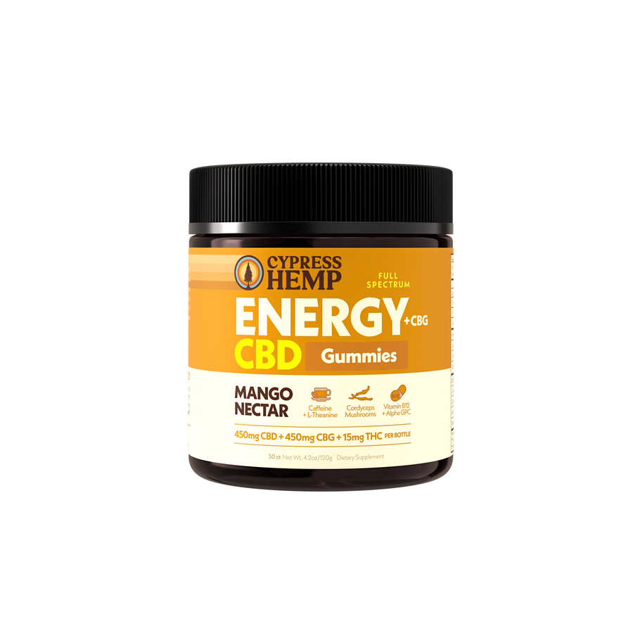 Cypress Hemp Energize CBD:CBG:Cordyceps Gummies 900mg