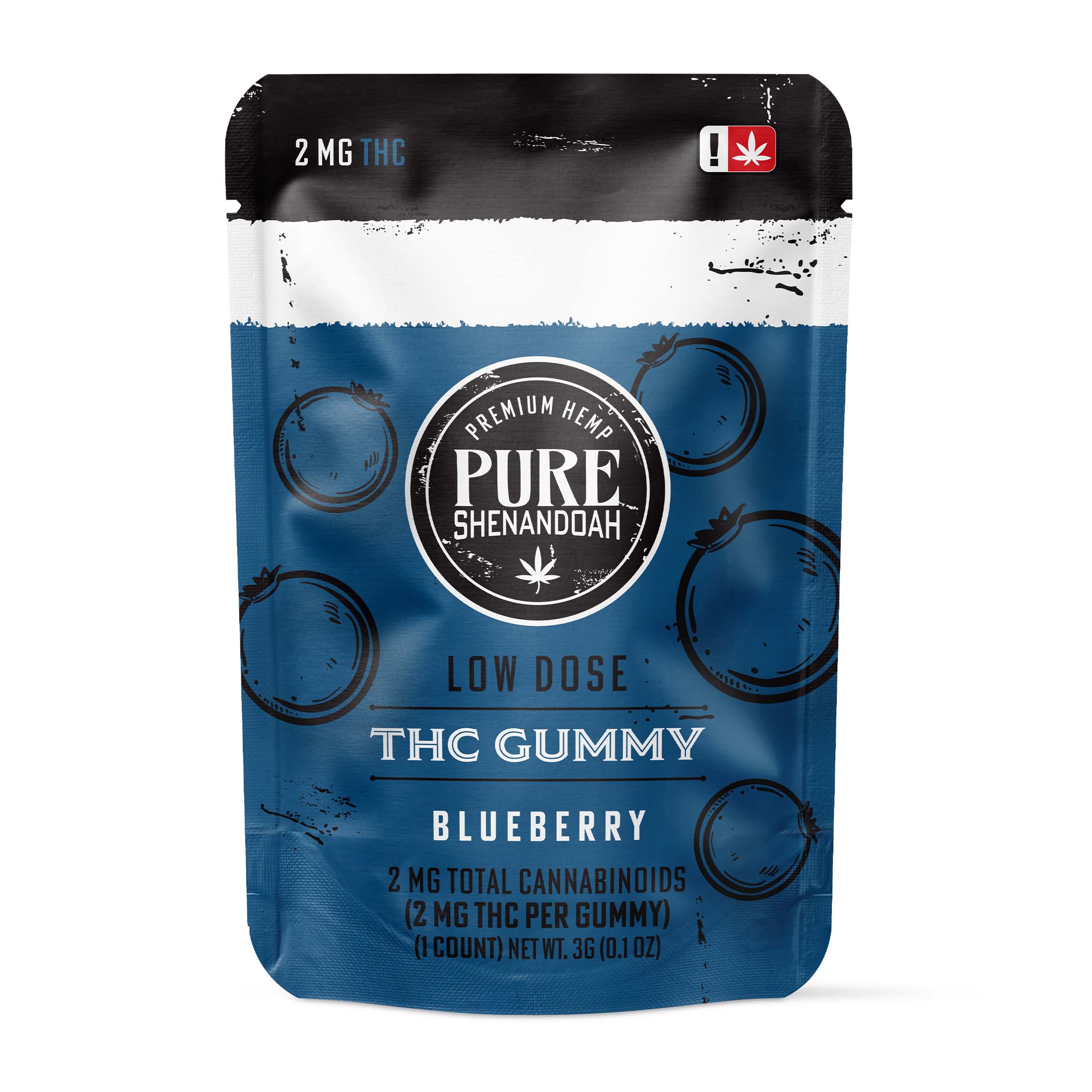 Pure Shenandoah Low Dose THC Gummies 2mg