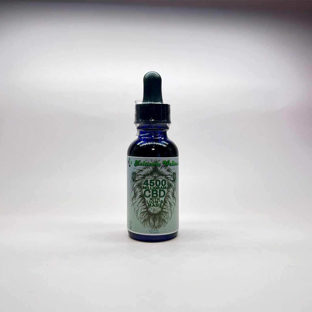 KW Full Spectrum CBD Oil + Lion's Mane Mushroom 4500mg