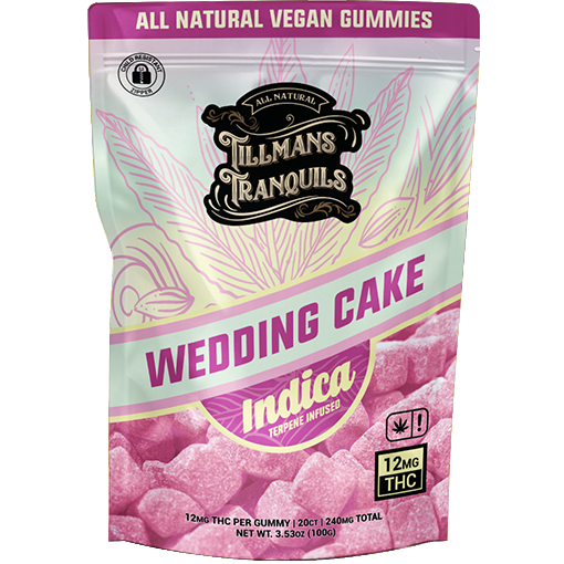 Tillmans Tranquils Wedding Cake Indica Delta 9 Gummies 20 Count